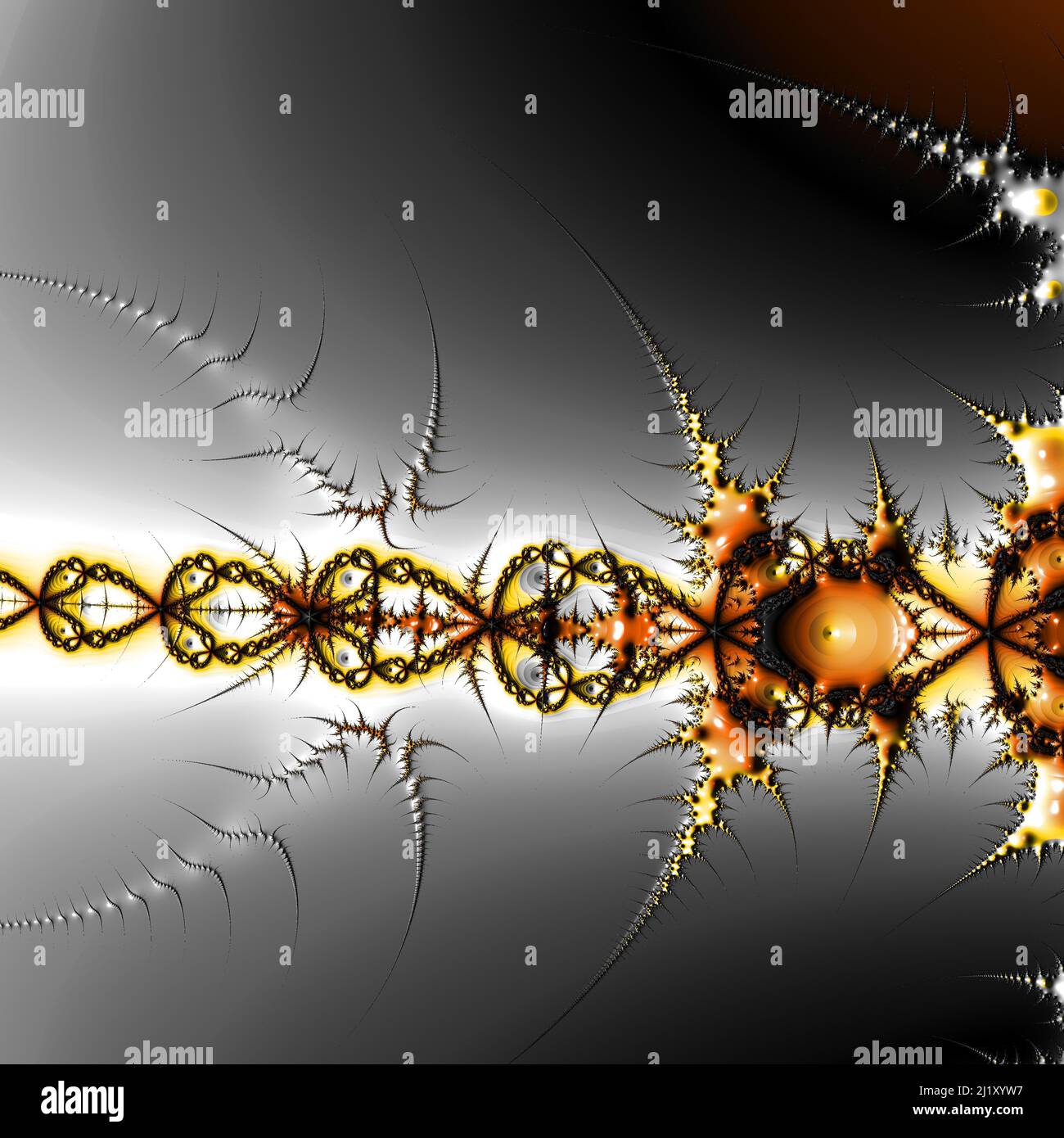 Abstract Computer generated Fractal design. A fractal is a never-ending ...