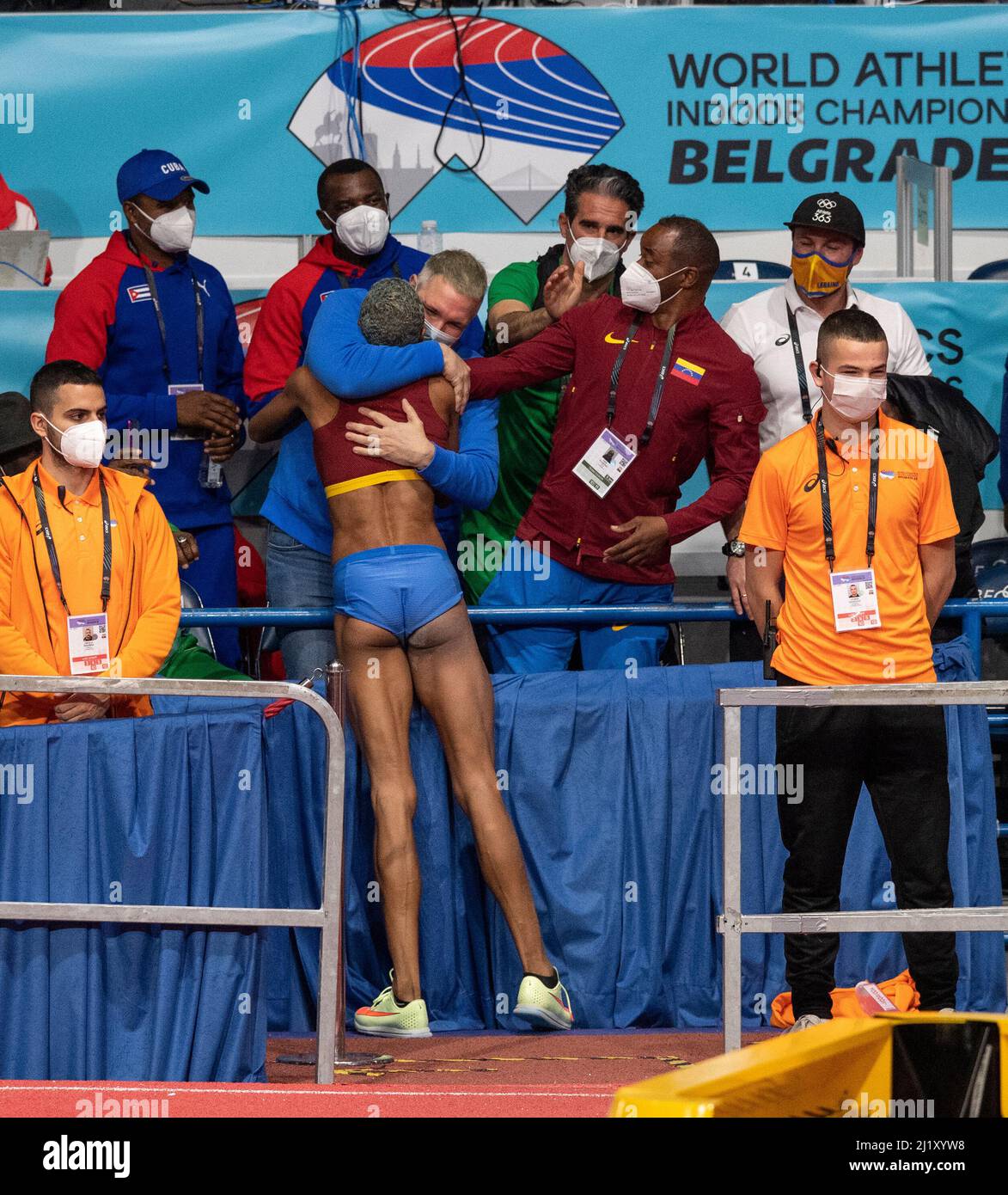 Yulimar Rojas VEN competing in the women’s triple jump on Day Three of ...