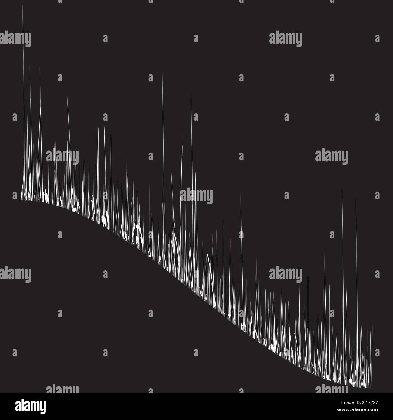 Sound, music equalizer, EQ. Random lines chart, graph. Soundtrack ...
