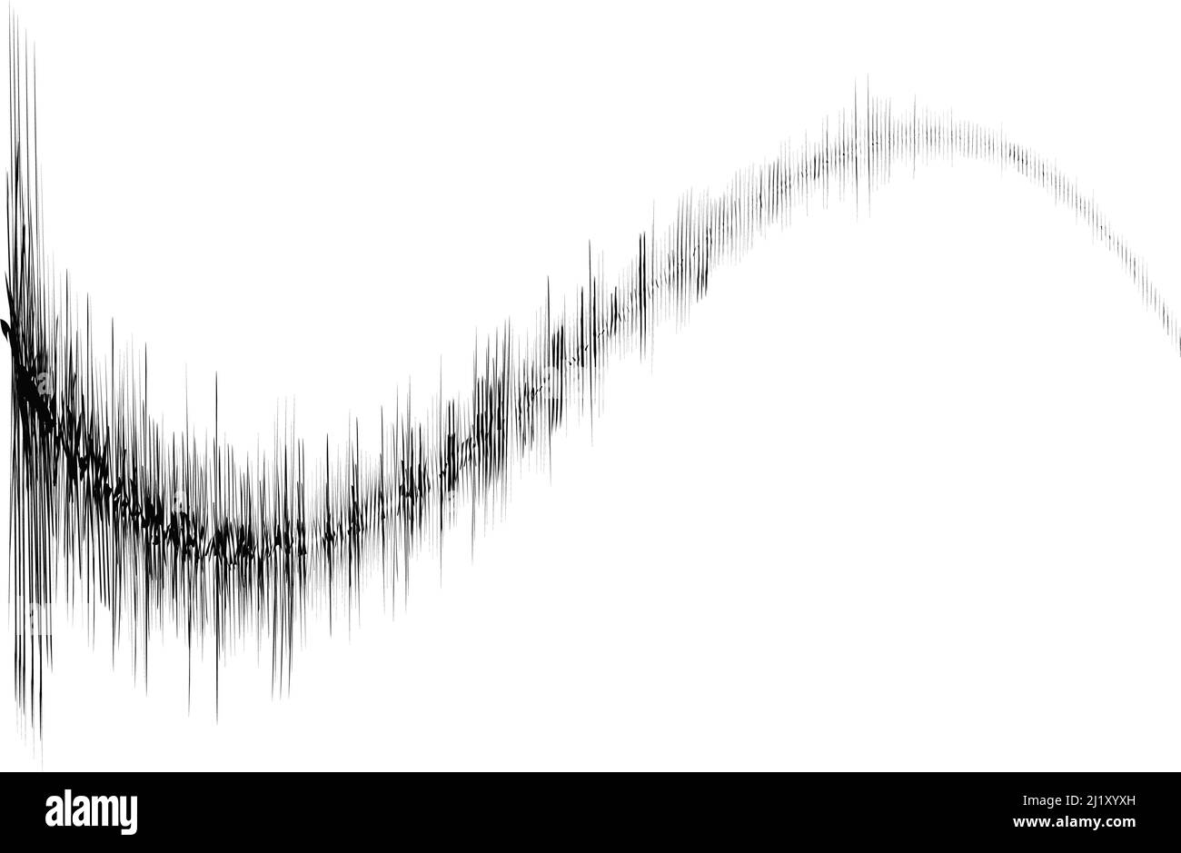 Sound, music equalizer, EQ. Random lines chart, graph. Soundtrack ...