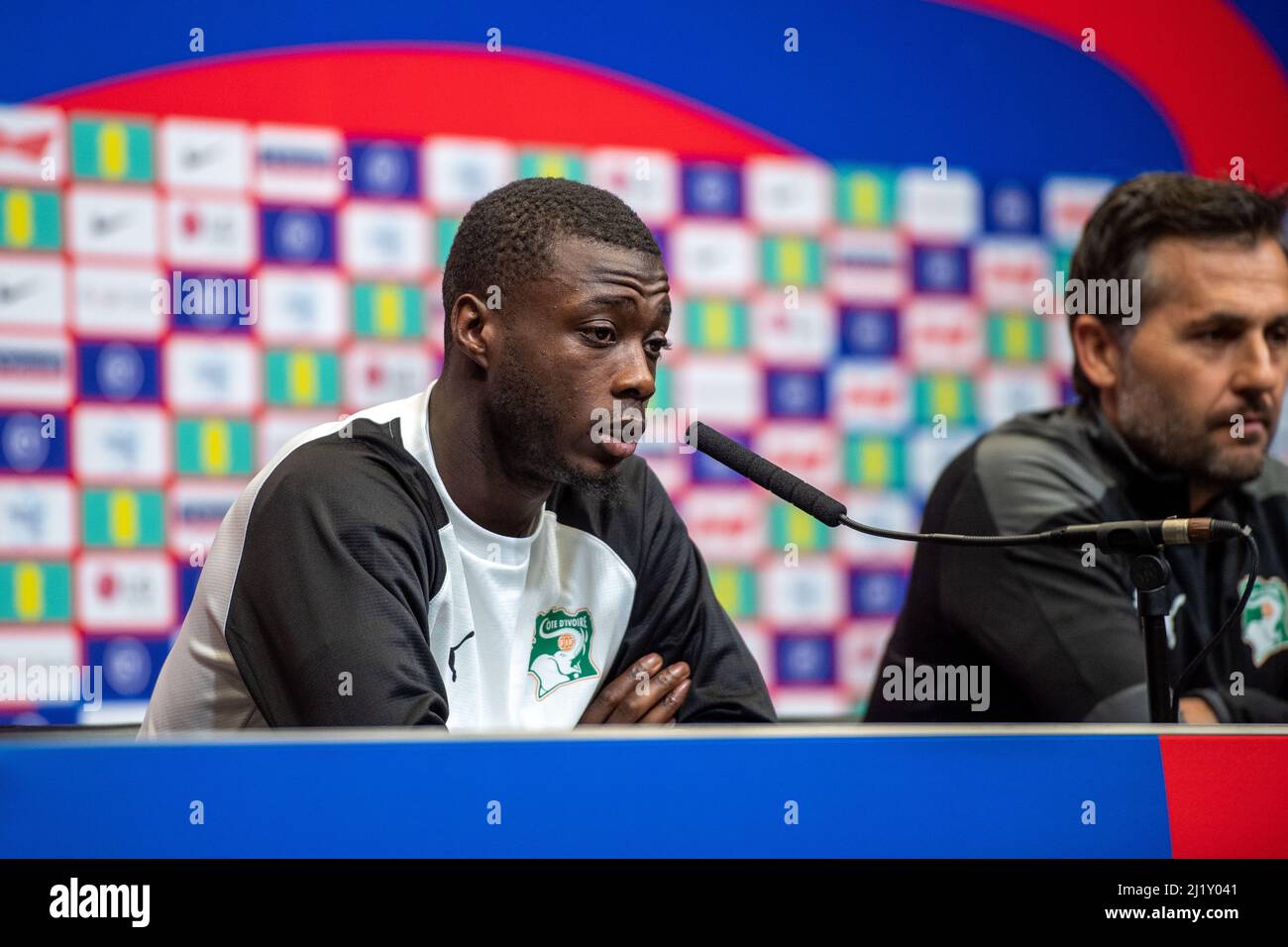 Soccer england press conference wembley stadium hi-res stock ...