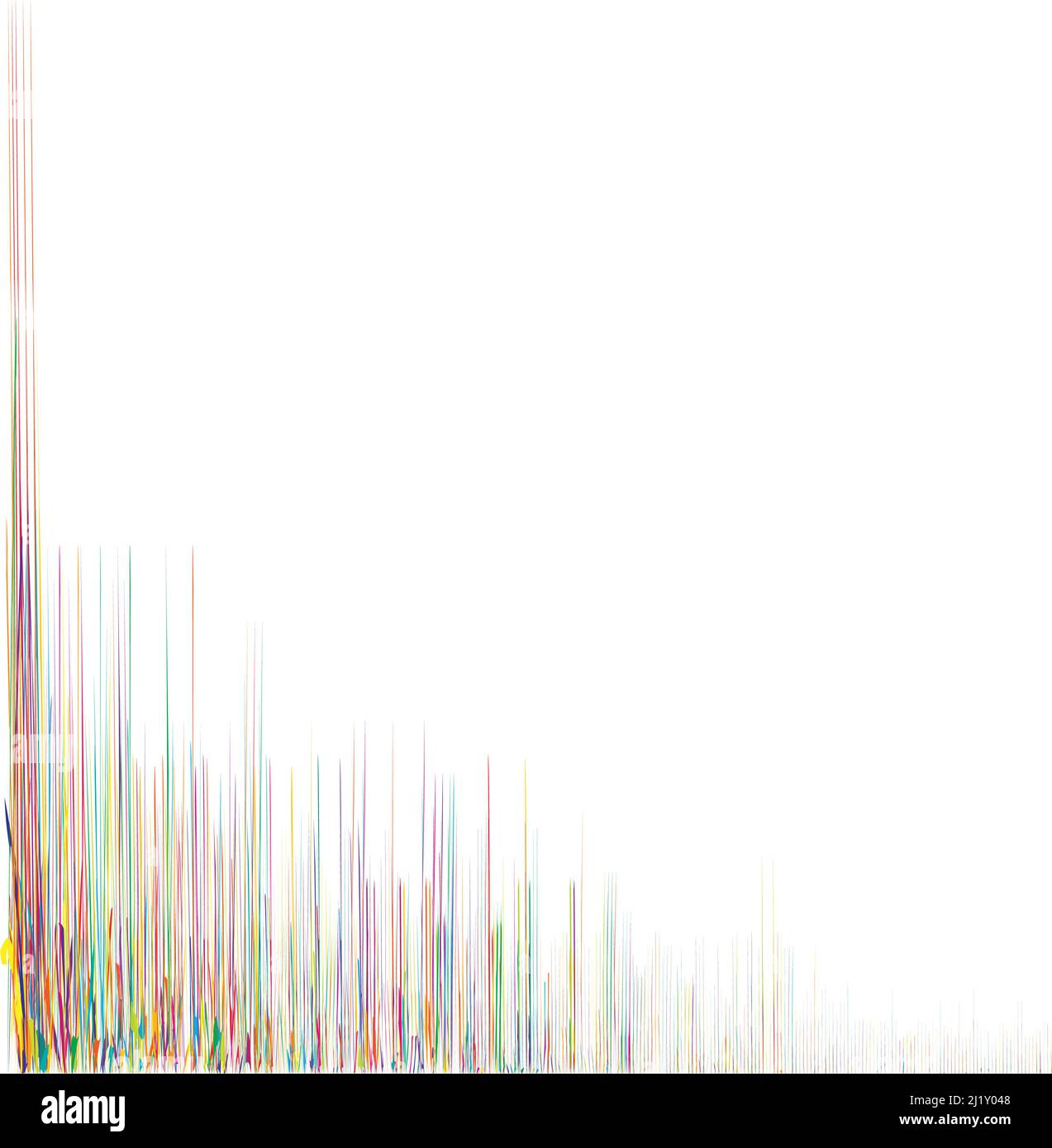Sound, music equalizer, EQ. Random lines chart, graph. Soundtrack ...