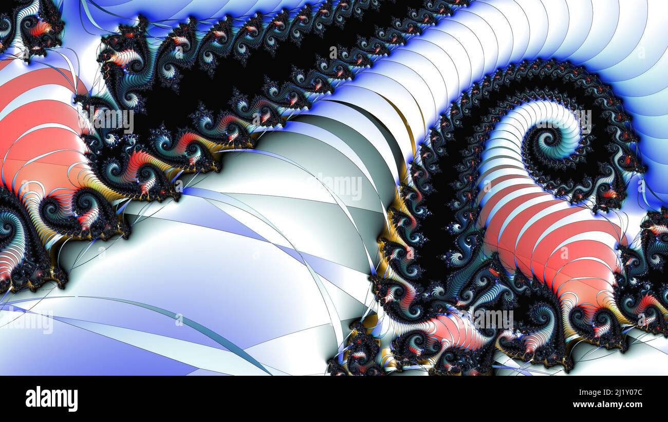 Abstract Computer generated Fractal design. A fractal is a never-ending ...