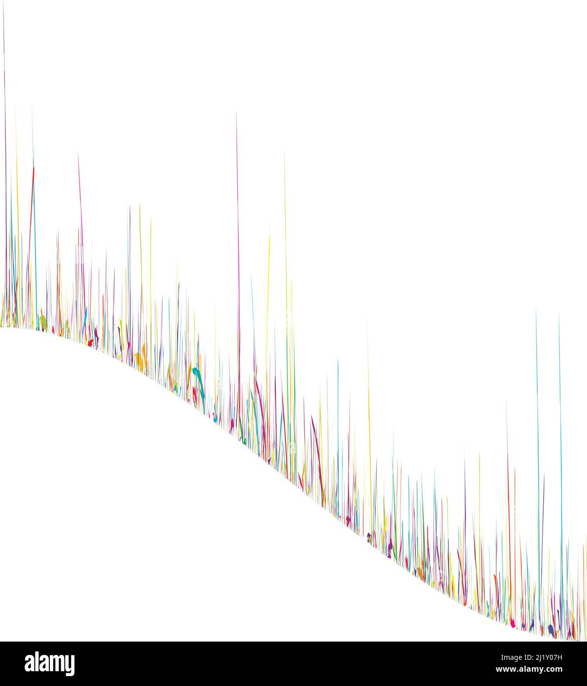 Sound, music equalizer, EQ. Random lines chart, graph. Soundtrack ...