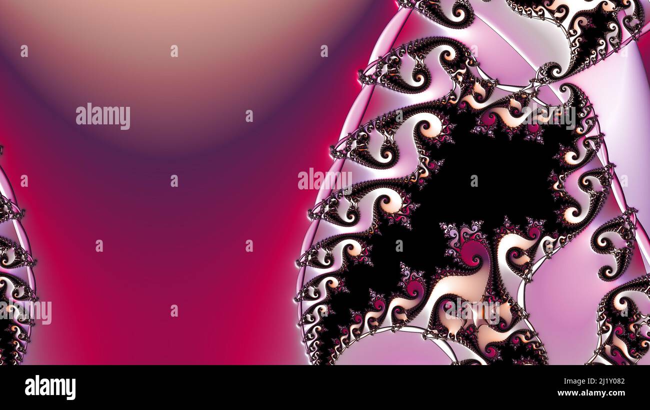 Abstract Computer generated Fractal design. A fractal is a never-ending ...