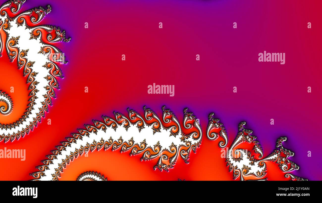 Abstract Computer generated Fractal design. A fractal is a never-ending ...