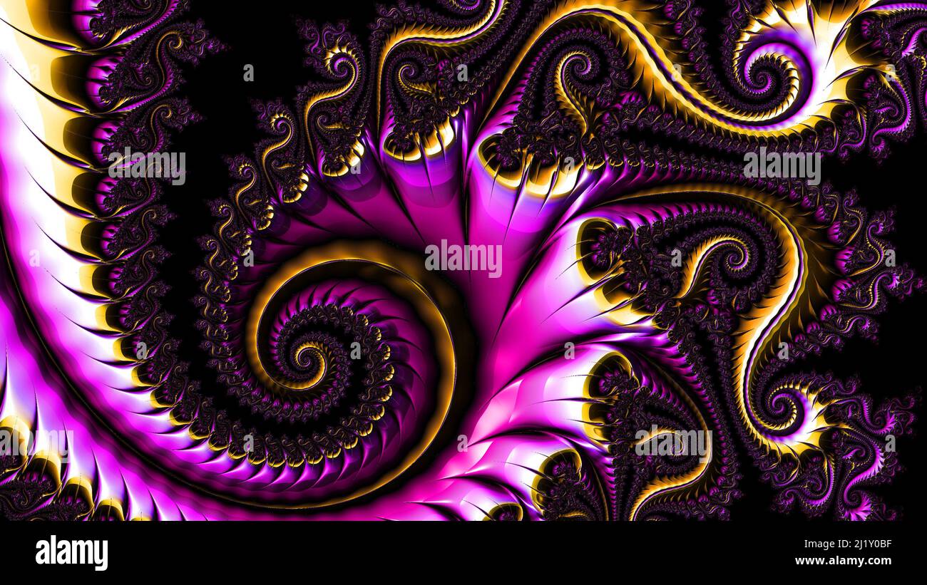 Abstract Computer generated Fractal design. A fractal is a never-ending ...