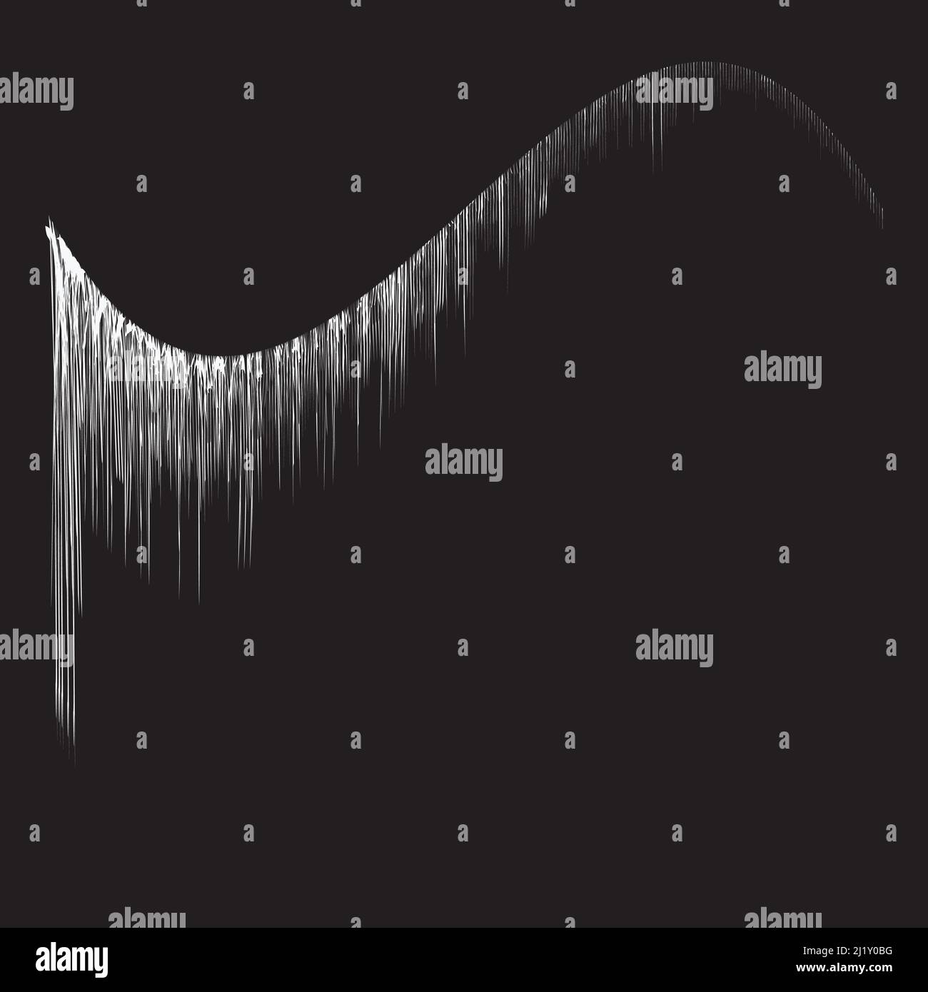 Sound, music equalizer, EQ. Random lines chart, graph. Soundtrack ...
