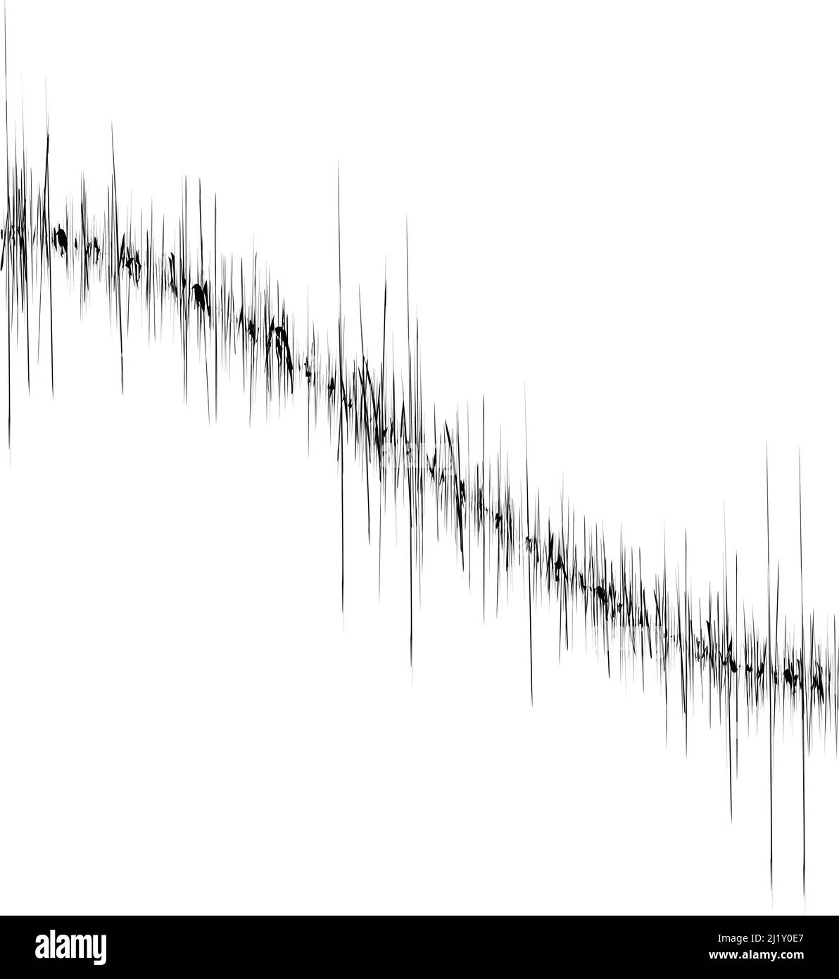 Sound, music equalizer, EQ. Random lines chart, graph. Soundtrack ...