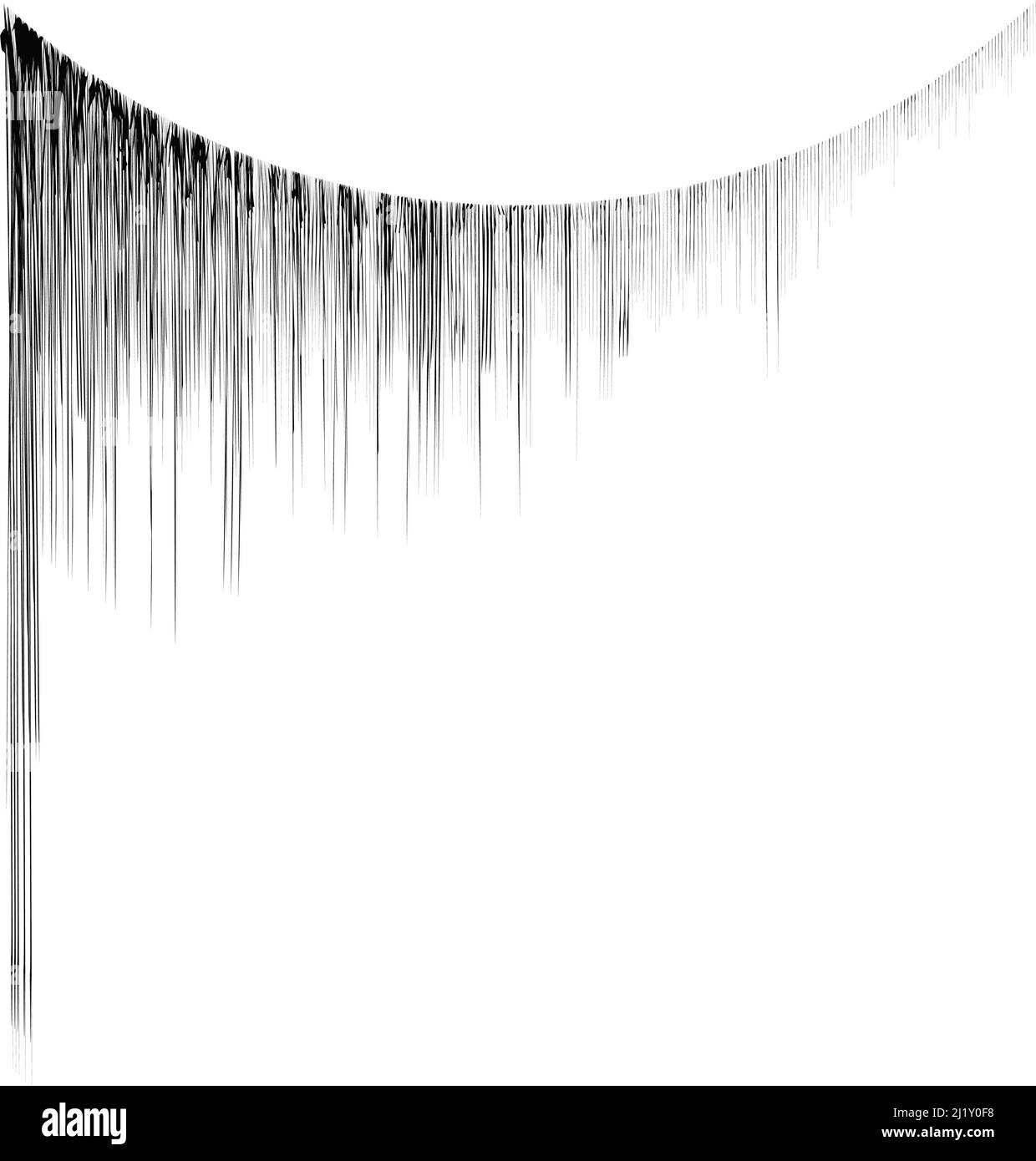 Sound, music equalizer, EQ. Random lines chart, graph. Soundtrack ...