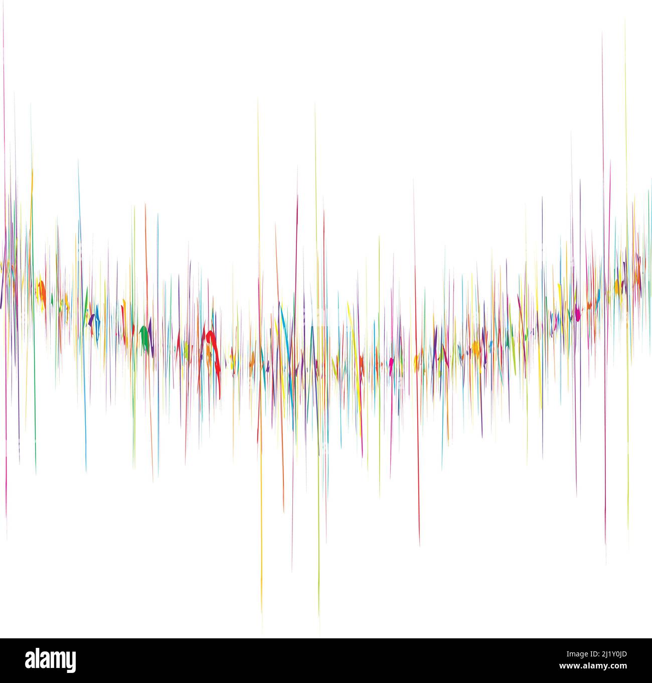 Sound, music equalizer, EQ. Random lines chart, graph. Soundtrack ...