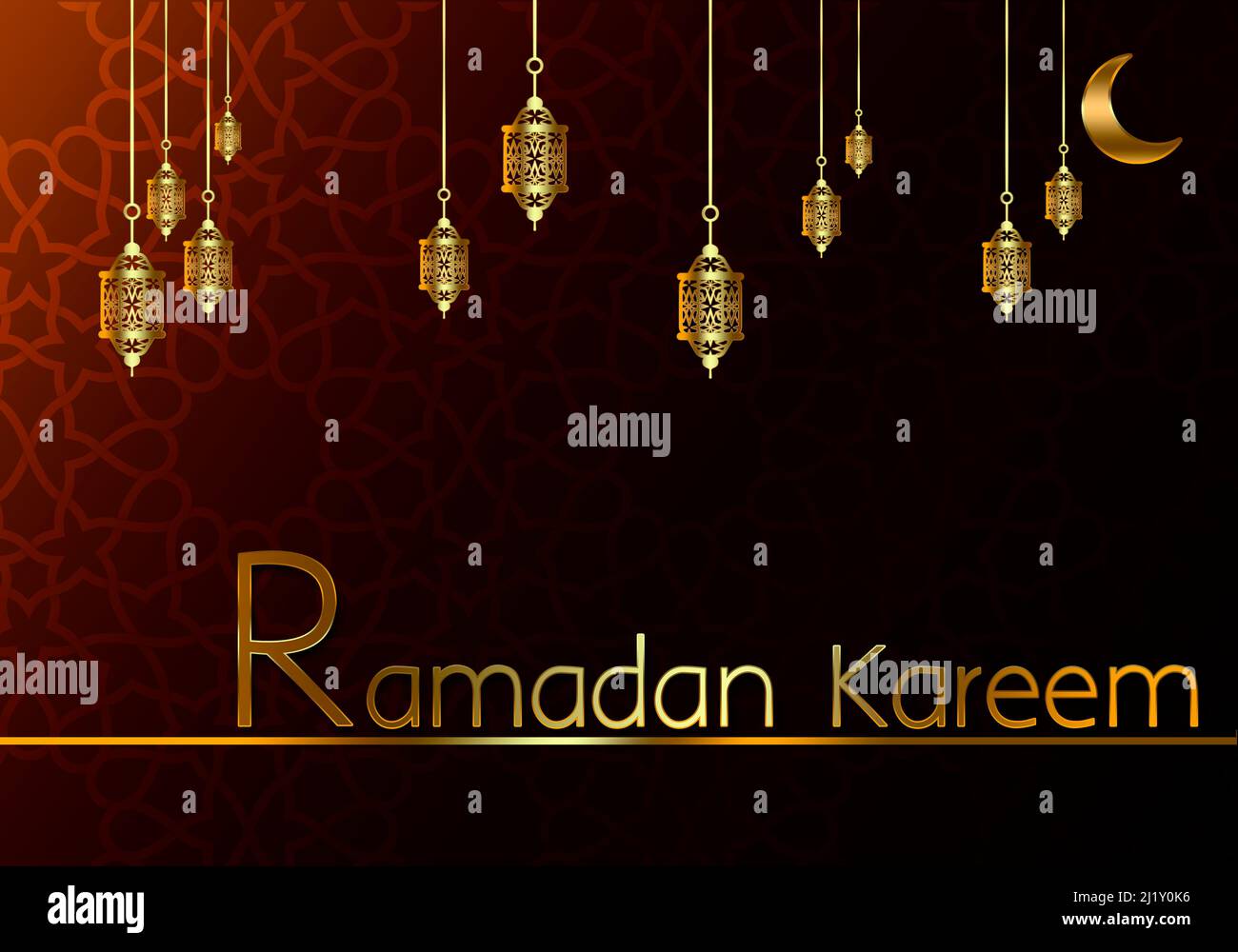 Ramadan golden background hi-res stock photography and images - Alamy