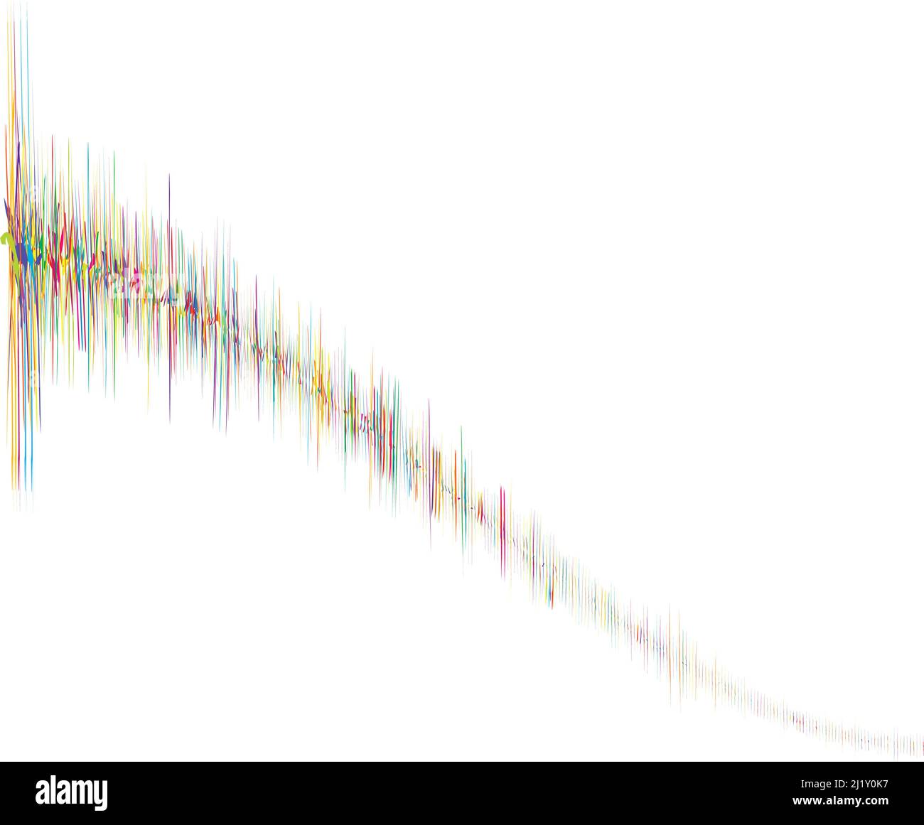 Sound, music equalizer, EQ. Random lines chart, graph. Soundtrack ...