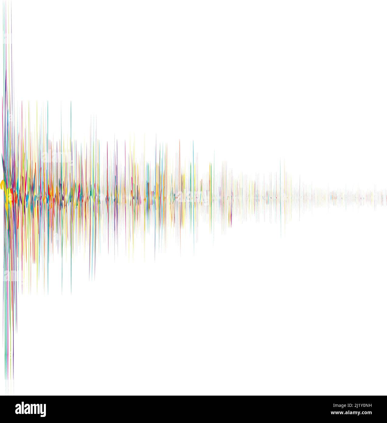 Sound, music equalizer, EQ. Random lines chart, graph. Soundtrack ...