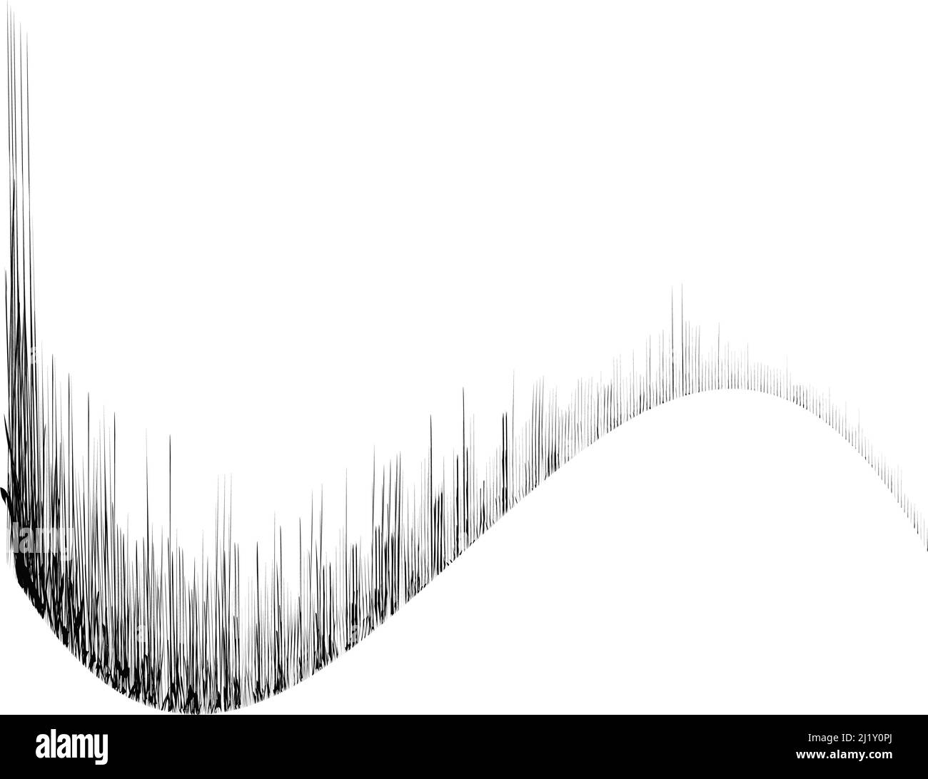 Sound, music equalizer, EQ. Random lines chart, graph. Soundtrack ...
