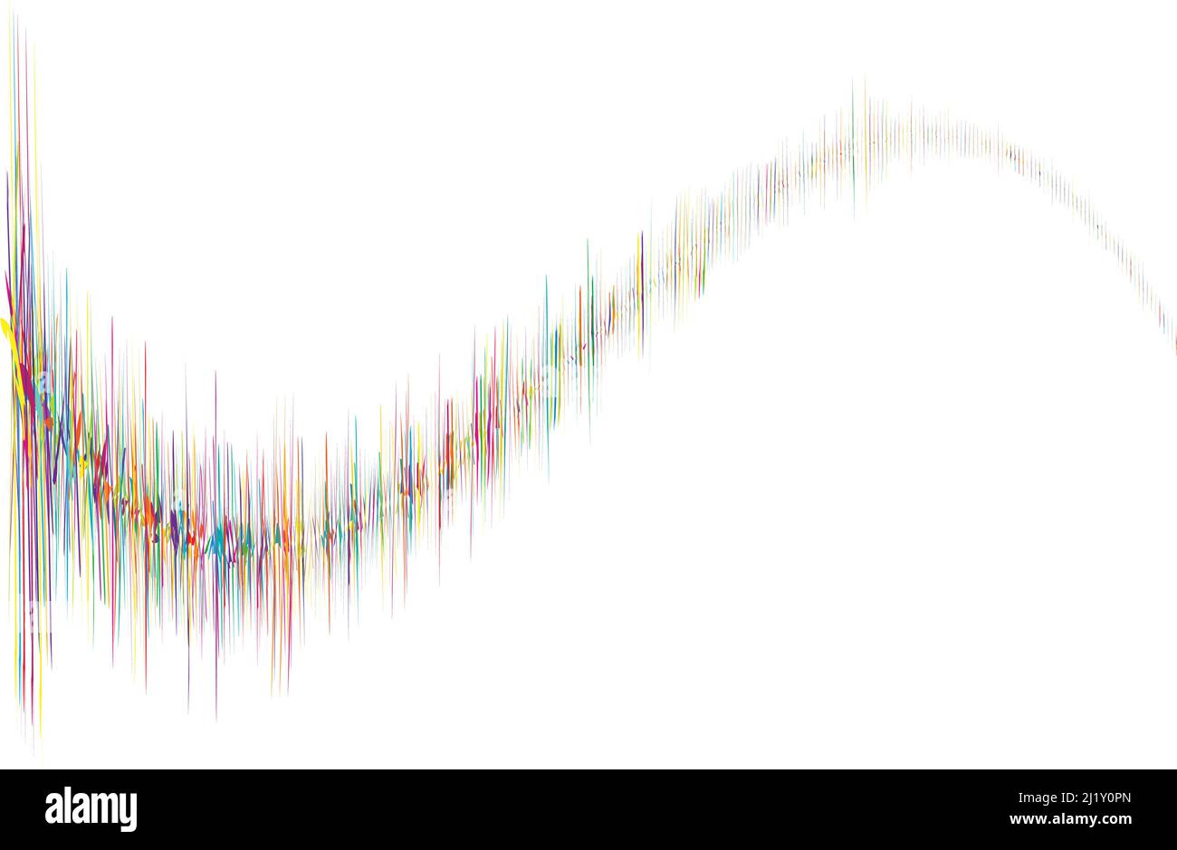 Sound, music equalizer, EQ. Random lines chart, graph. Soundtrack ...