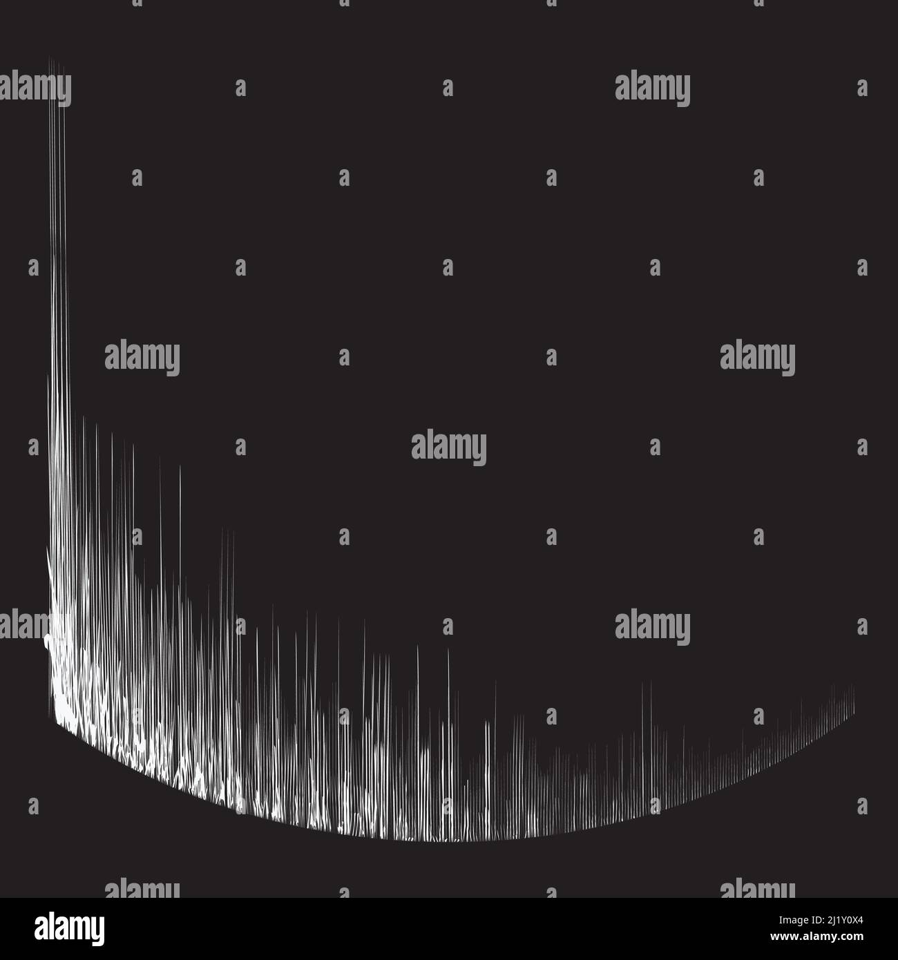 Sound, music equalizer, EQ. Random lines chart, graph. Soundtrack ...