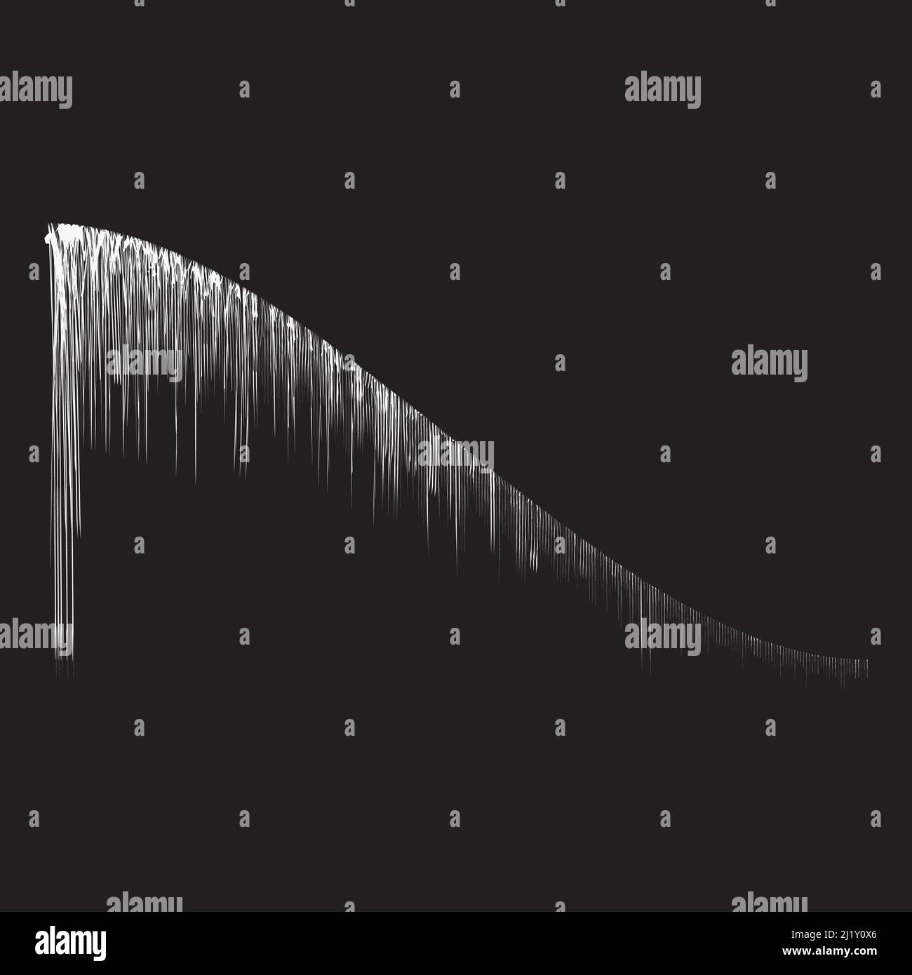Sound, music equalizer, EQ. Random lines chart, graph. Soundtrack ...
