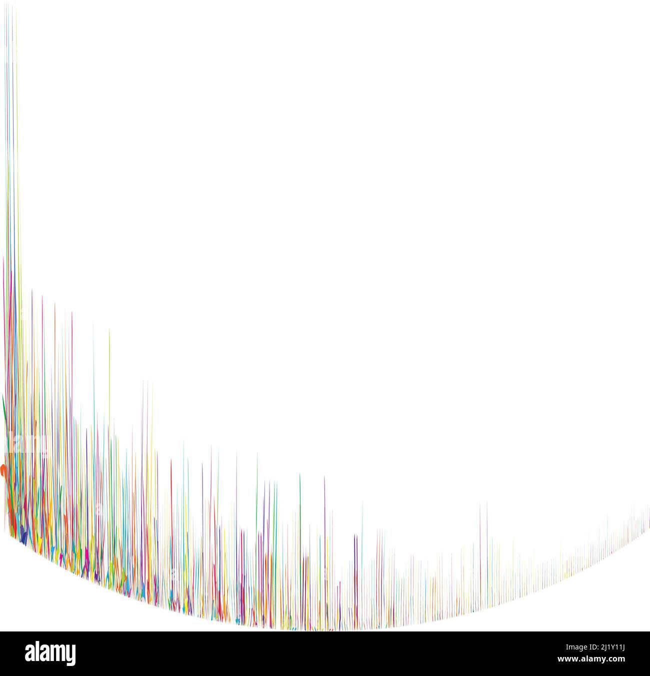 Sound, music equalizer, EQ. Random lines chart, graph. Soundtrack ...