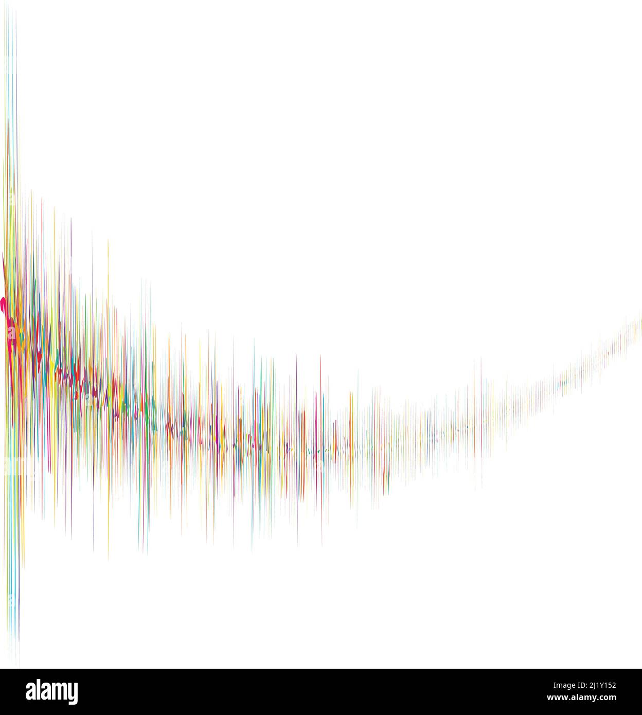 Sound, music equalizer, EQ. Random lines chart, graph. Soundtrack ...
