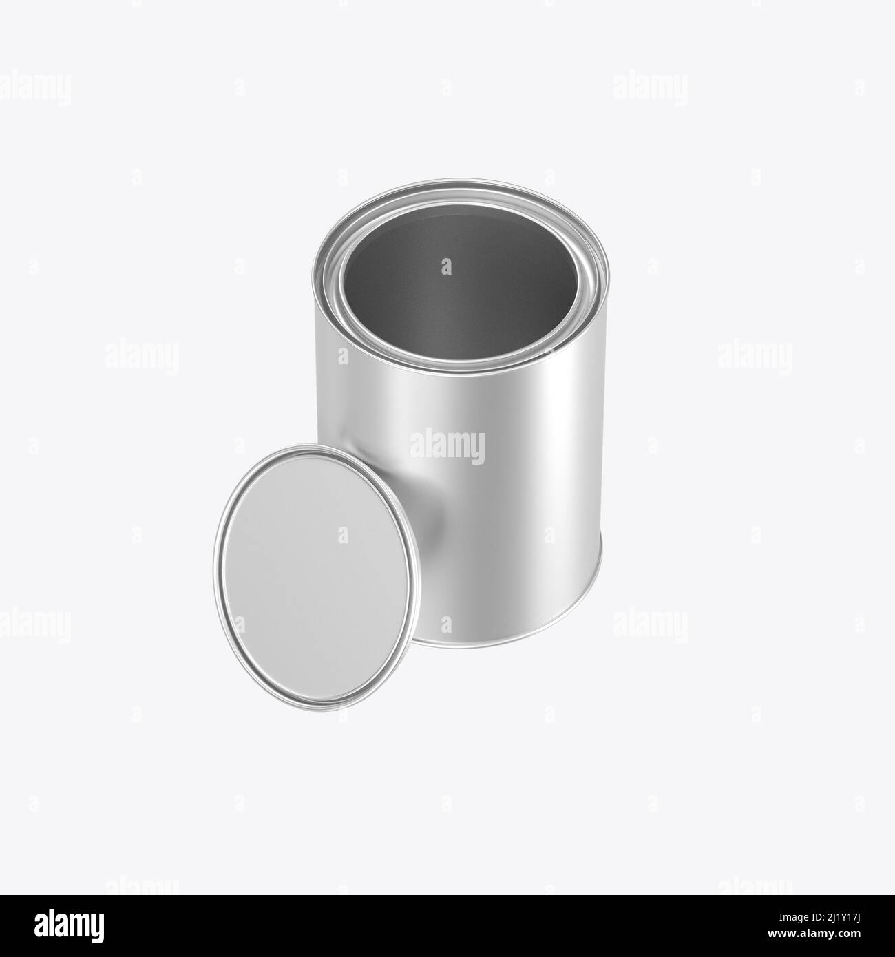 Isolated Paint Tin. 3D render Stock Photo - Alamy