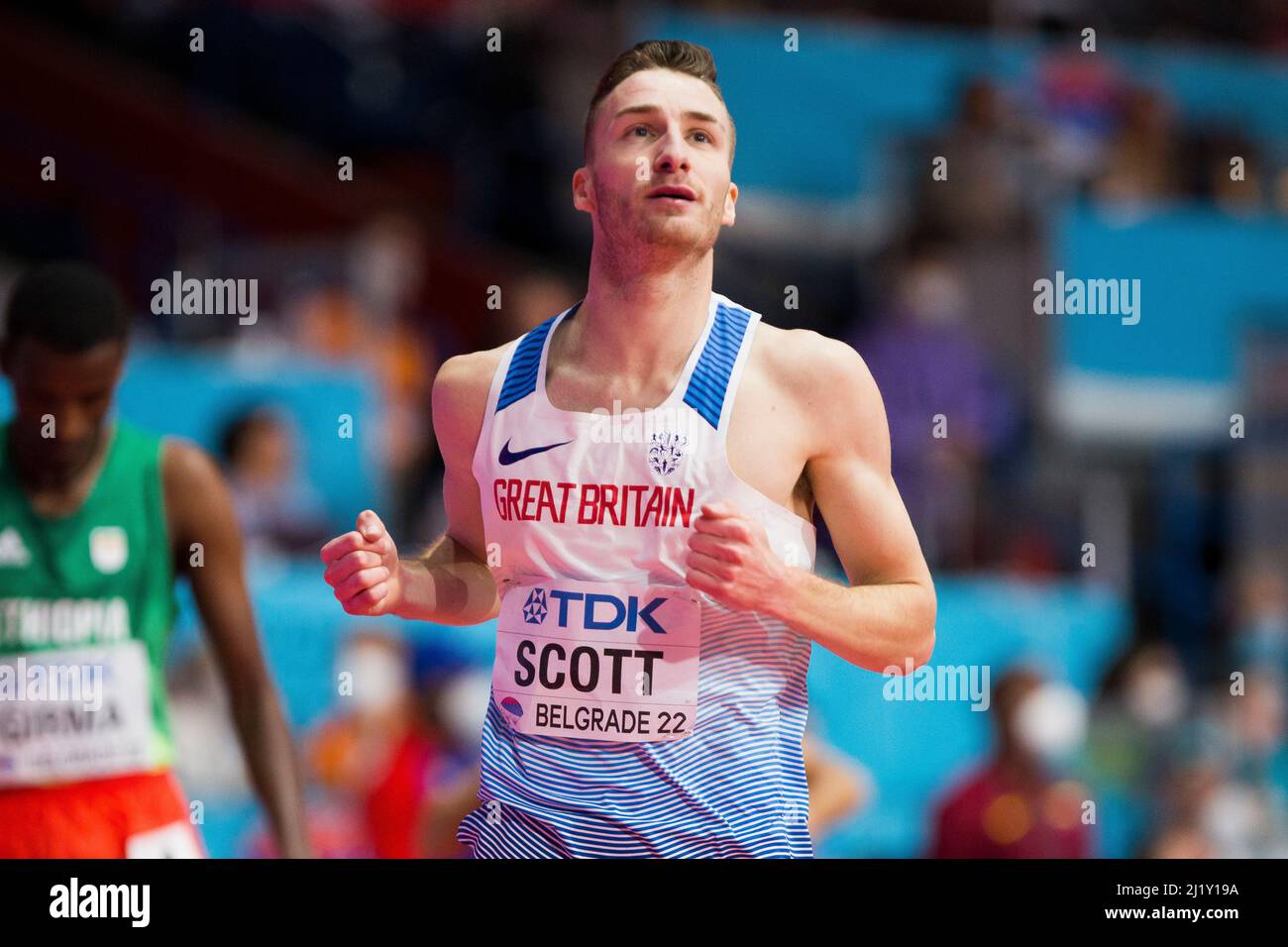 Belgrade, Serbia, 20th March 2022. Marc Scott of Great Britain competes ...