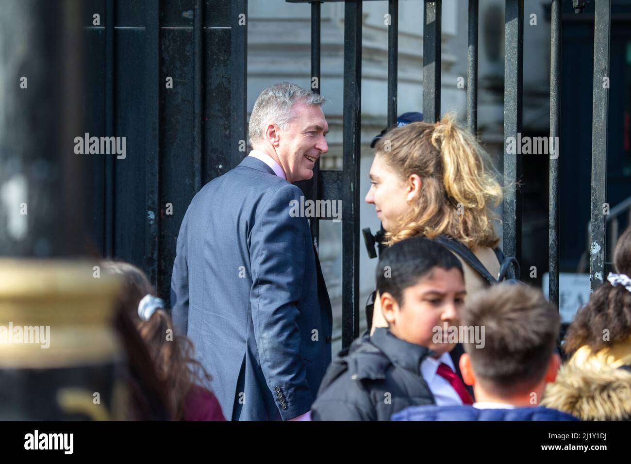 London, England, UK. 28th Mar, 2022. Chief of Defence Staff Admiral ...