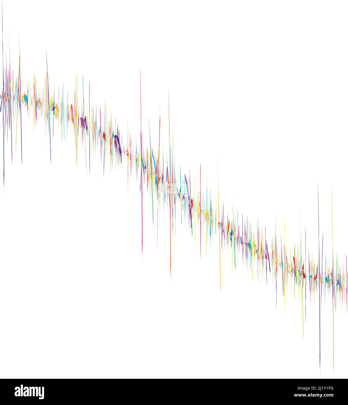 Sound, music equalizer, EQ. Random lines chart, graph. Soundtrack ...