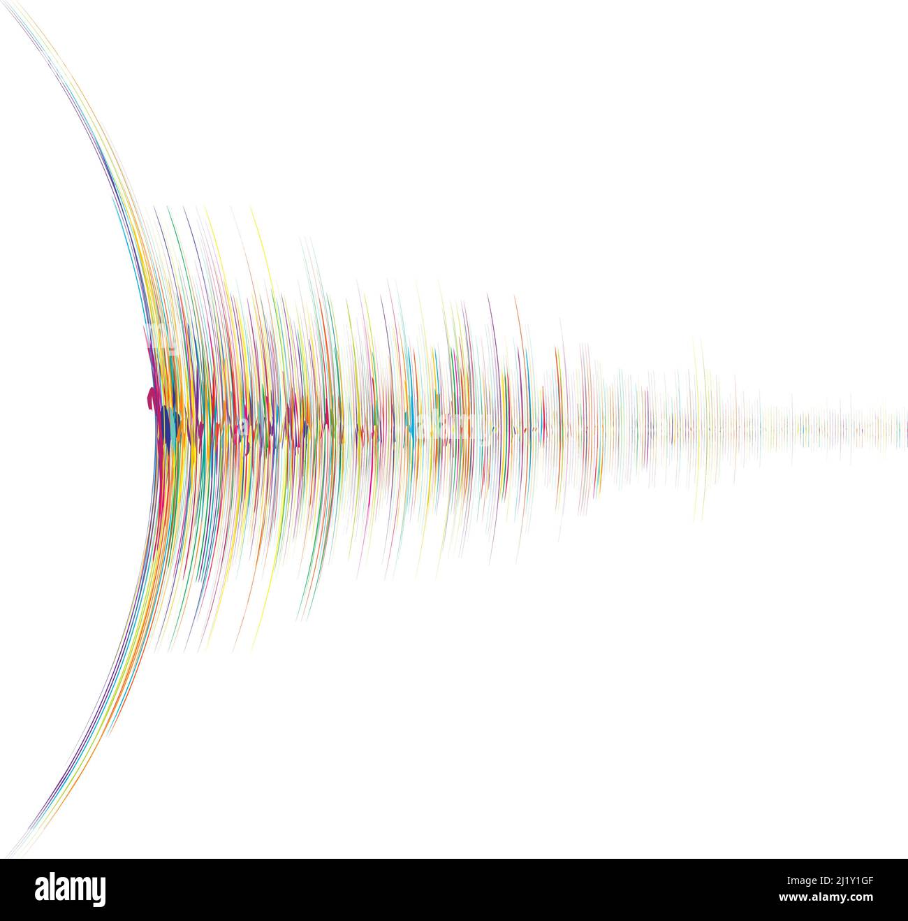 Sound, music equalizer, EQ. Random lines chart, graph. Soundtrack ...