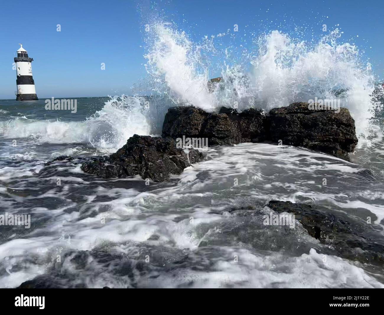 Penmon Point Lighthouse Stock Photo - Alamy