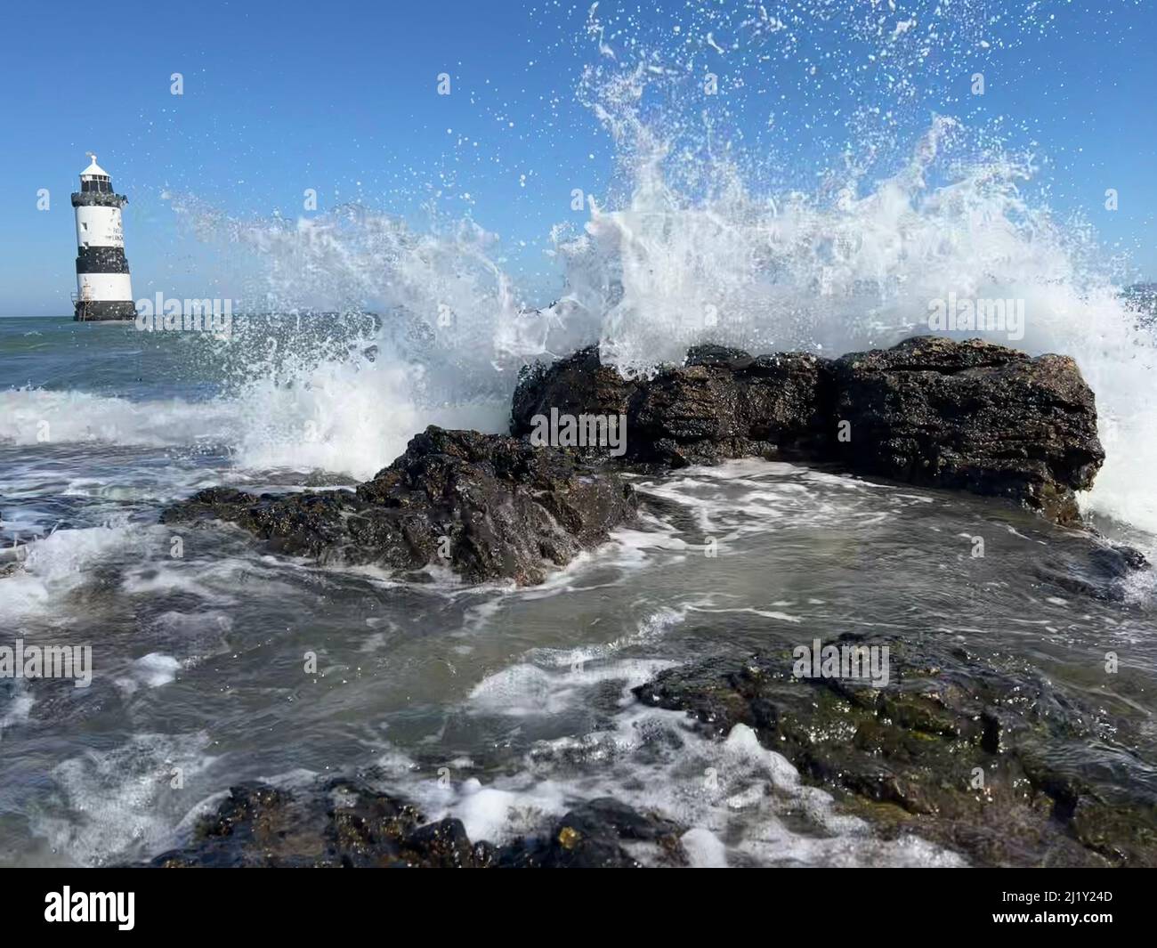 Penmon Point Lighthouse Stock Photo - Alamy