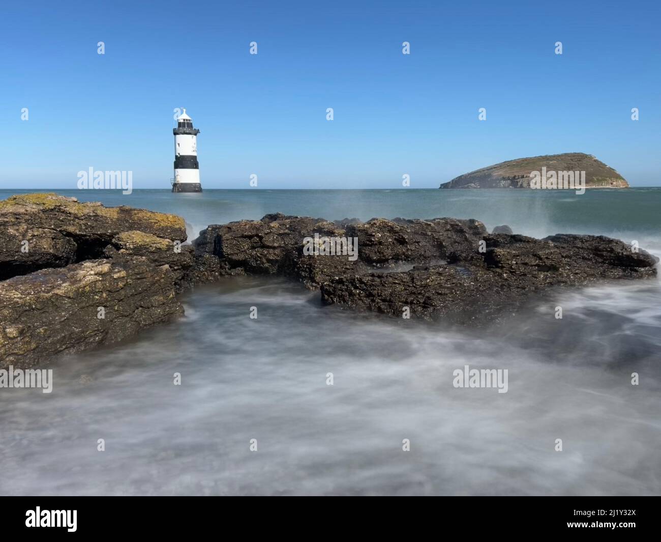 Penmon Point Lighthouse Stock Photo - Alamy