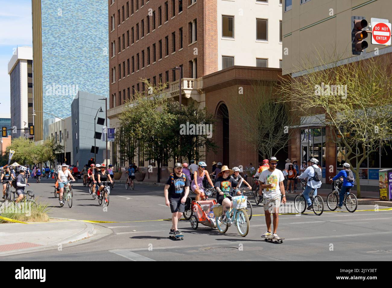 Cyclovia Sunday in downtown Tucson when parts of the city streets are ...