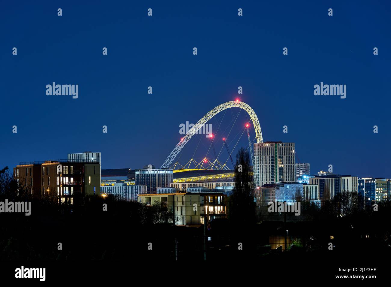 File photo dated 05-04-2021 of a view of Wembley stadium, where tickets ...