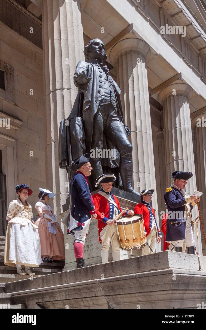 New York, USA - July 9, 2010: Ceremony for declaration of independence ...