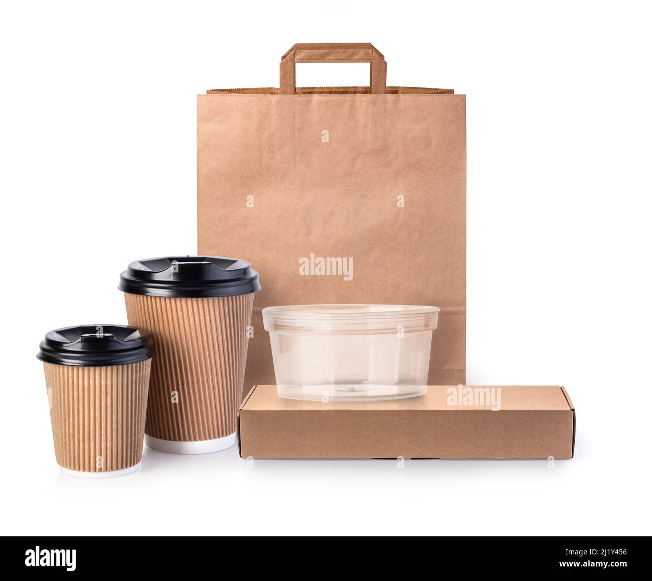 Pizza coffee food delivery Cut Out Stock Images & Pictures - Alamy