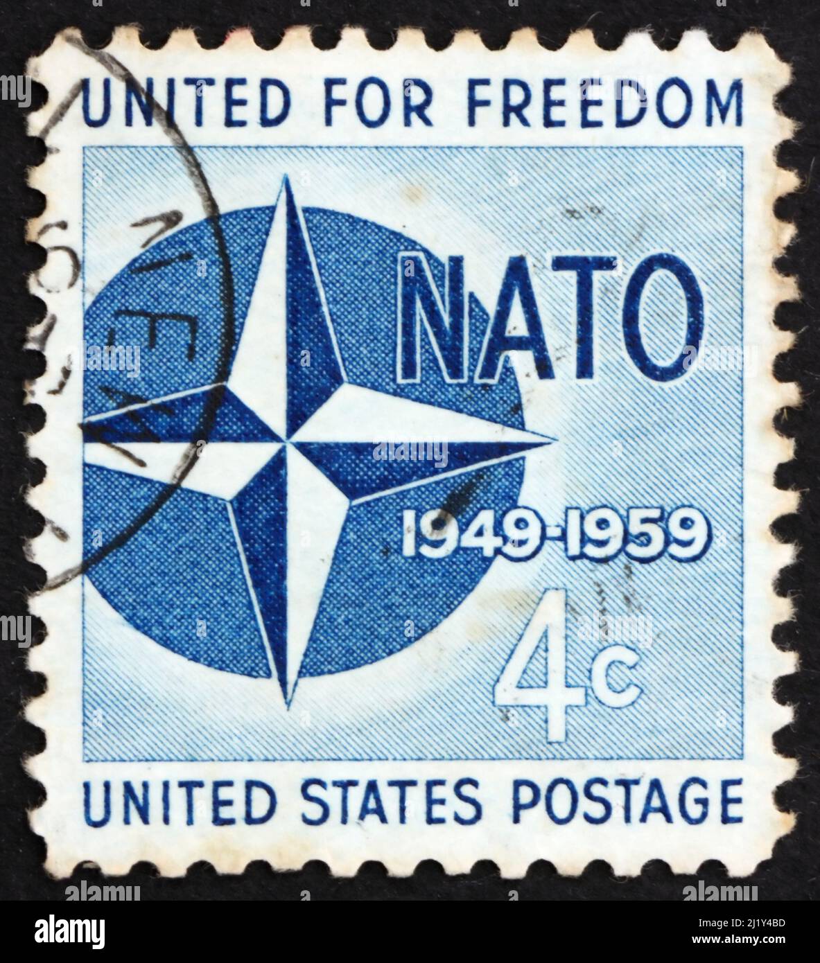 UNITED STATES OF AMERICA - CIRCA 1959: a stamp printed in the United ...