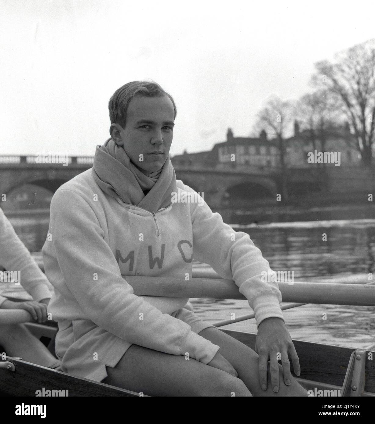 1961, historical picture showing Cambridge university rower, the ...