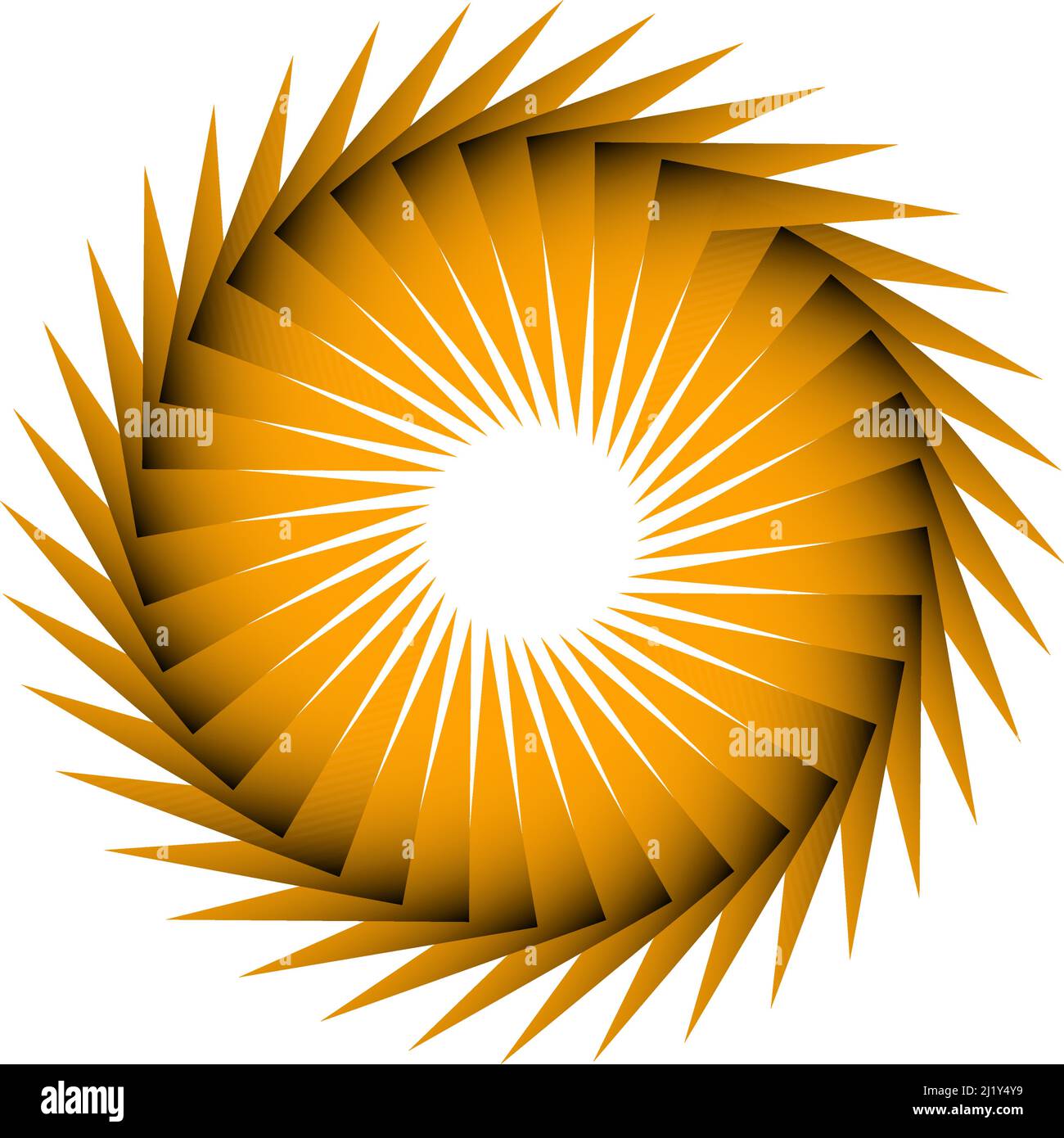 Geometric circular, cycle icon. Spiral, swirl, twirl design element ...