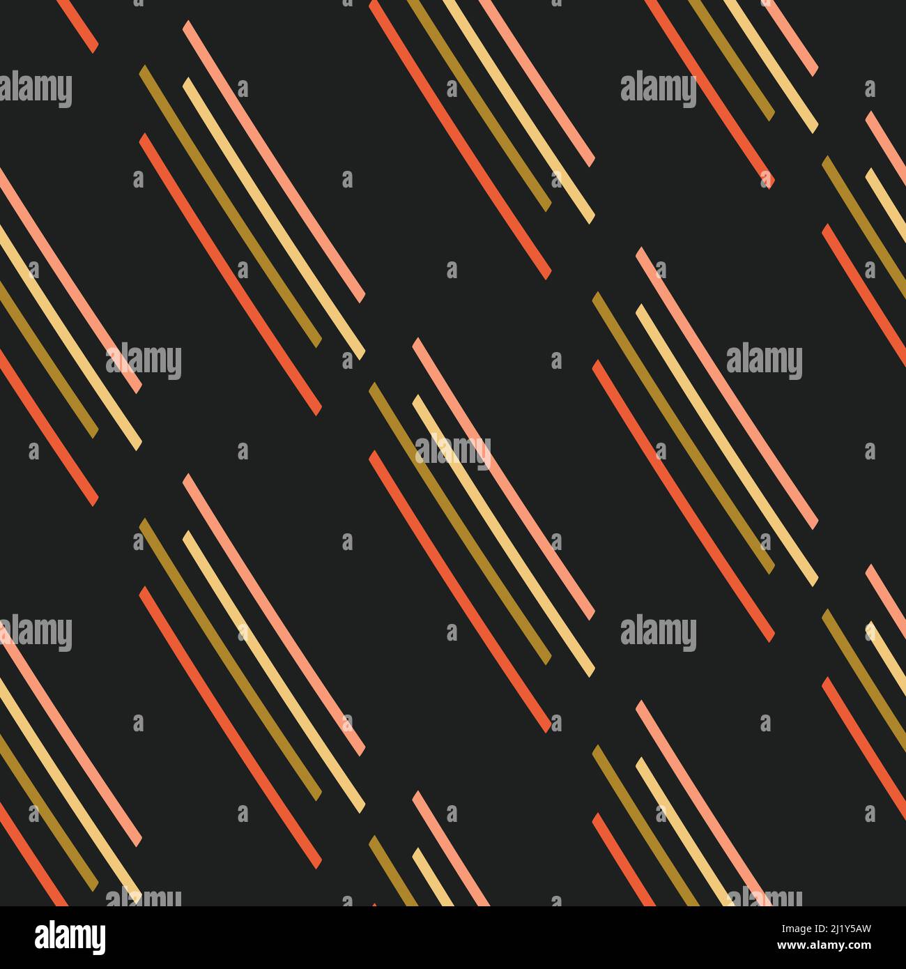 Dark boho stripe seamless pattern in trendy ditsy style. Hand drawn ...