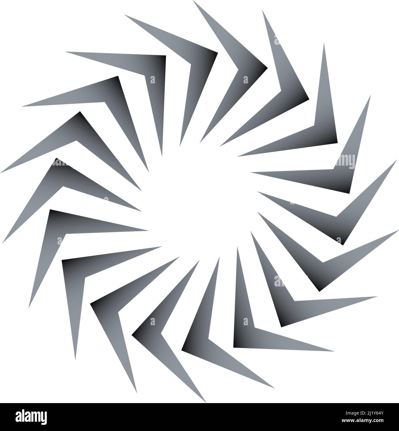 Geometric circular, cycle icon. Spiral, swirl, twirl design element ...