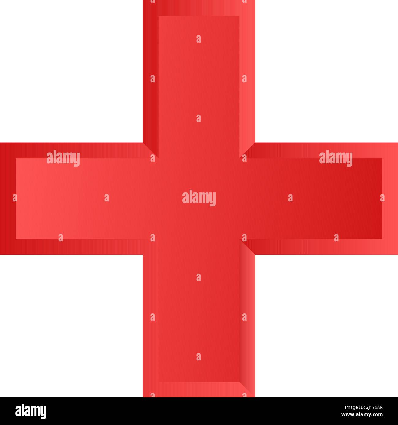 3d bevel cross as healthcare, first-aid, emergency response and as aid ...