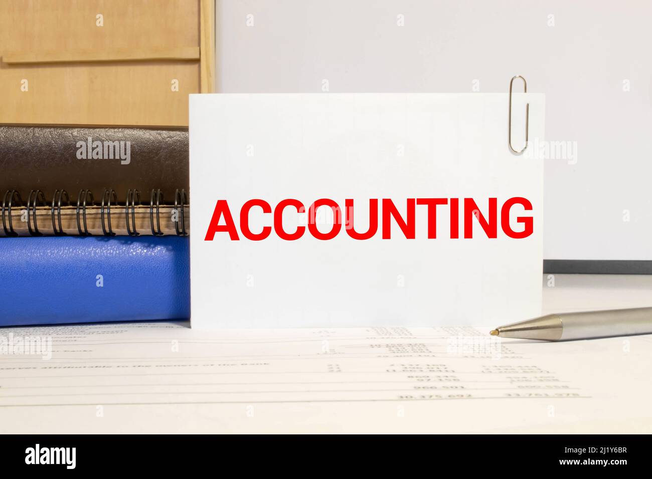 ACCOUNTING word in a card, business concept Stock Photo - Alamy