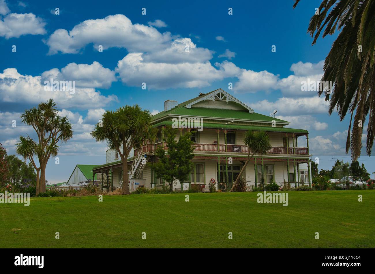 A magnificent traditional pioneer mansion, built in 1901, in the town ...