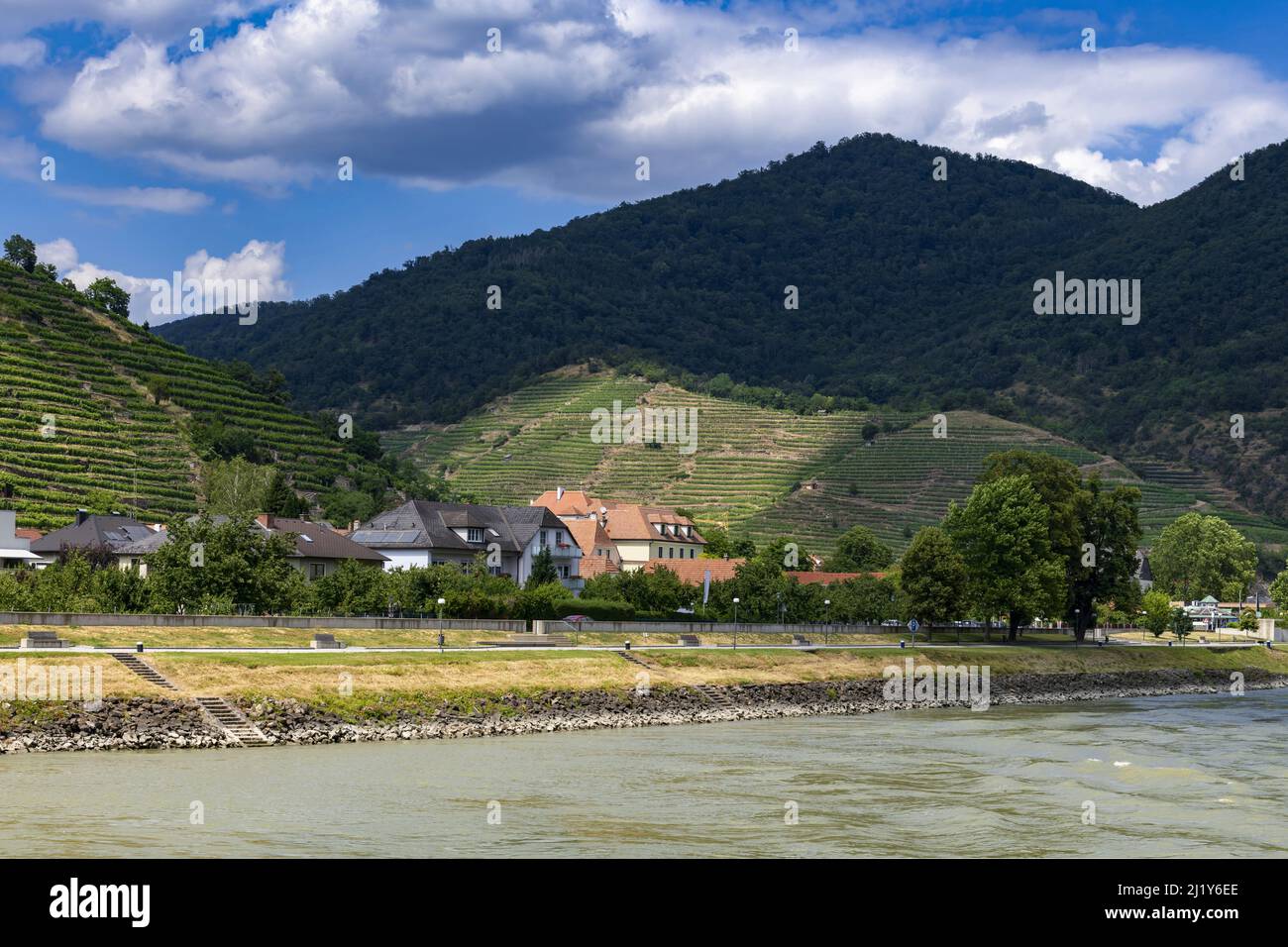 Austrian village of Spitz Stock Photo - Alamy