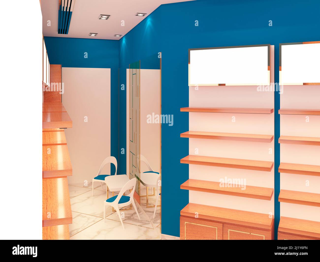 3D rendered contemporary style, red and white color combination ...