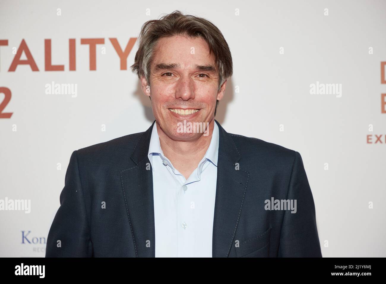 Hamburg, Germany. 28th Mar, 2022. Michael Stich, ex-tennis pro, arrives ...