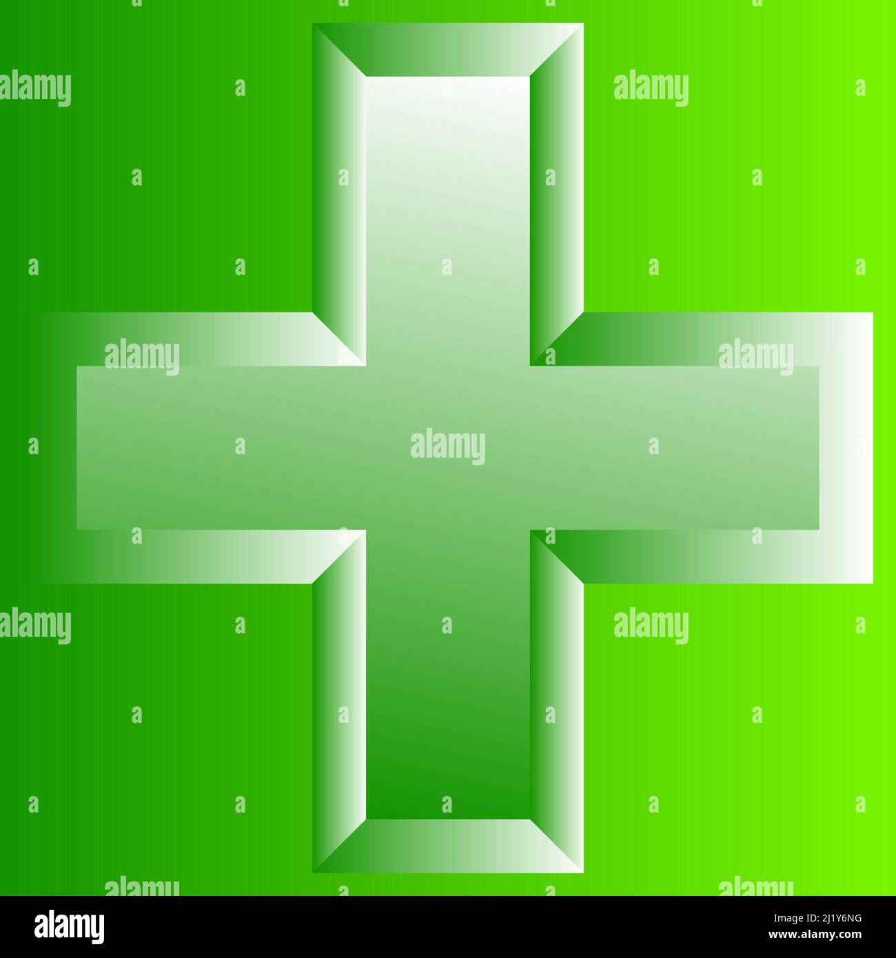 3d bevel cross as healthcare, first-aid, emergency response and as aid ...