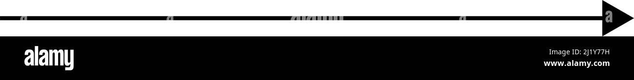 Long, oblong right arrow, cursor, pointer element, shape vector graphic ...