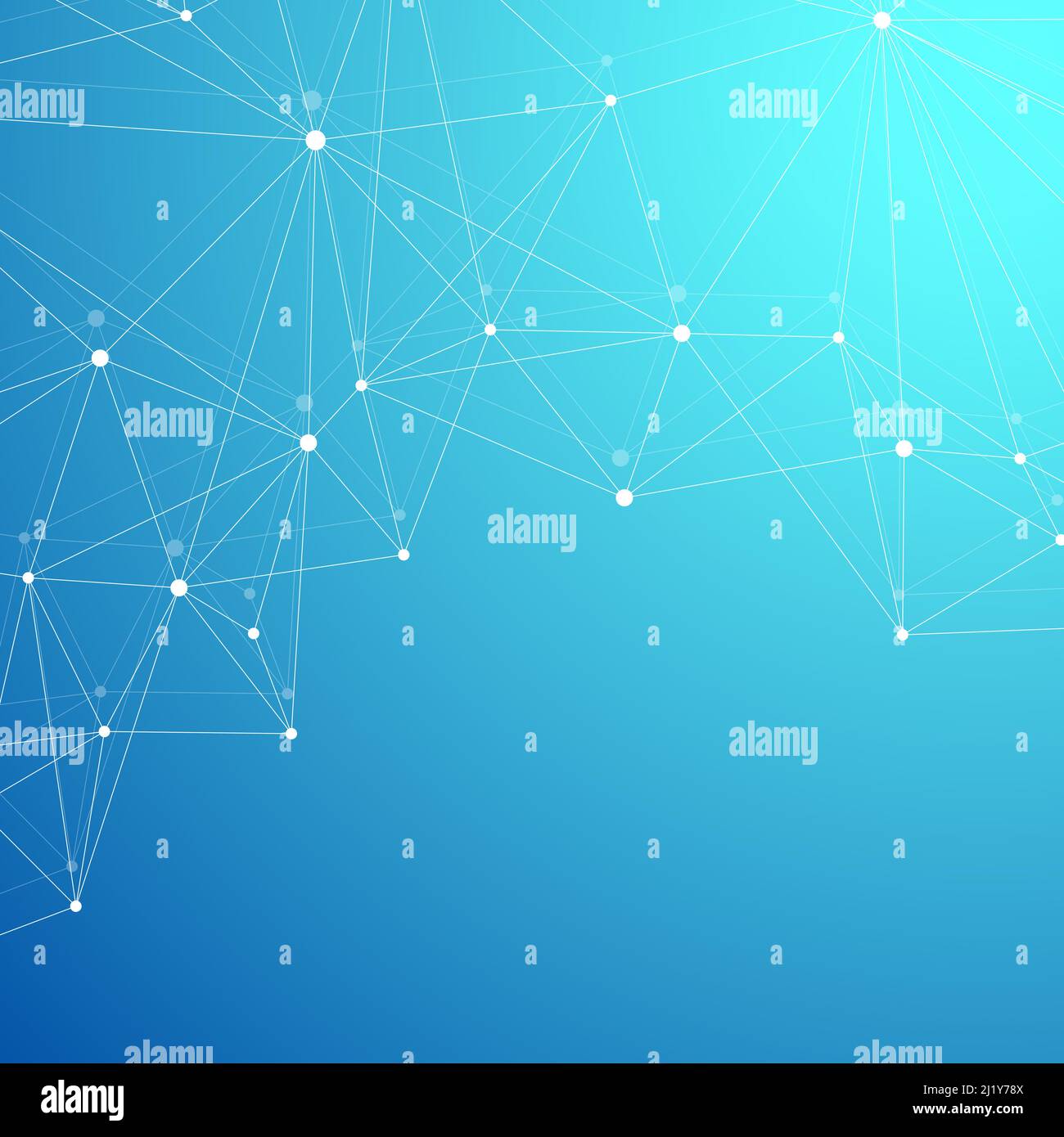 Abstract plexus background with connected lines and dots. Wave flow ...